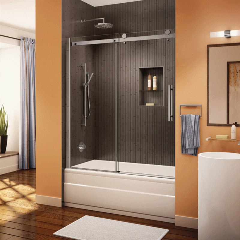Fleurco NPS160-12-40 Gemini Plus In-Line Shower Door - Bath Emporium Canada