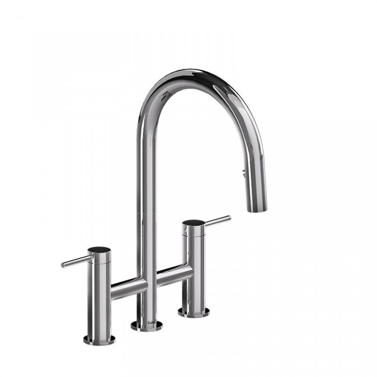 Riobel AZ400C Azure Kitchen Faucet With Hand Spray - Bath Emporium Canada