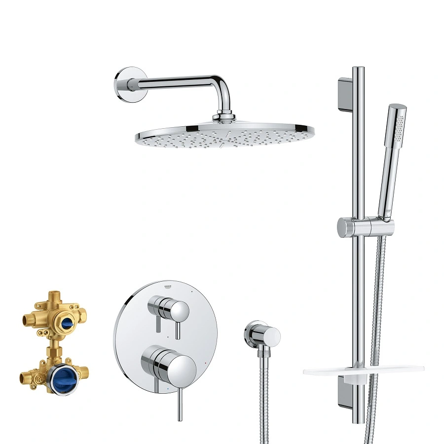Grohe 29430000 Timeless Pressure Balance Rain Shower Set