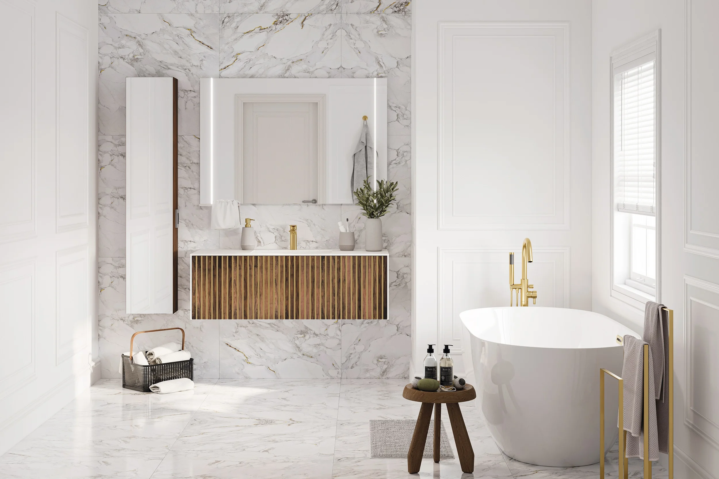 Vanico Penthouse Skyline Architectural Texture Vanity - Bath Emporium