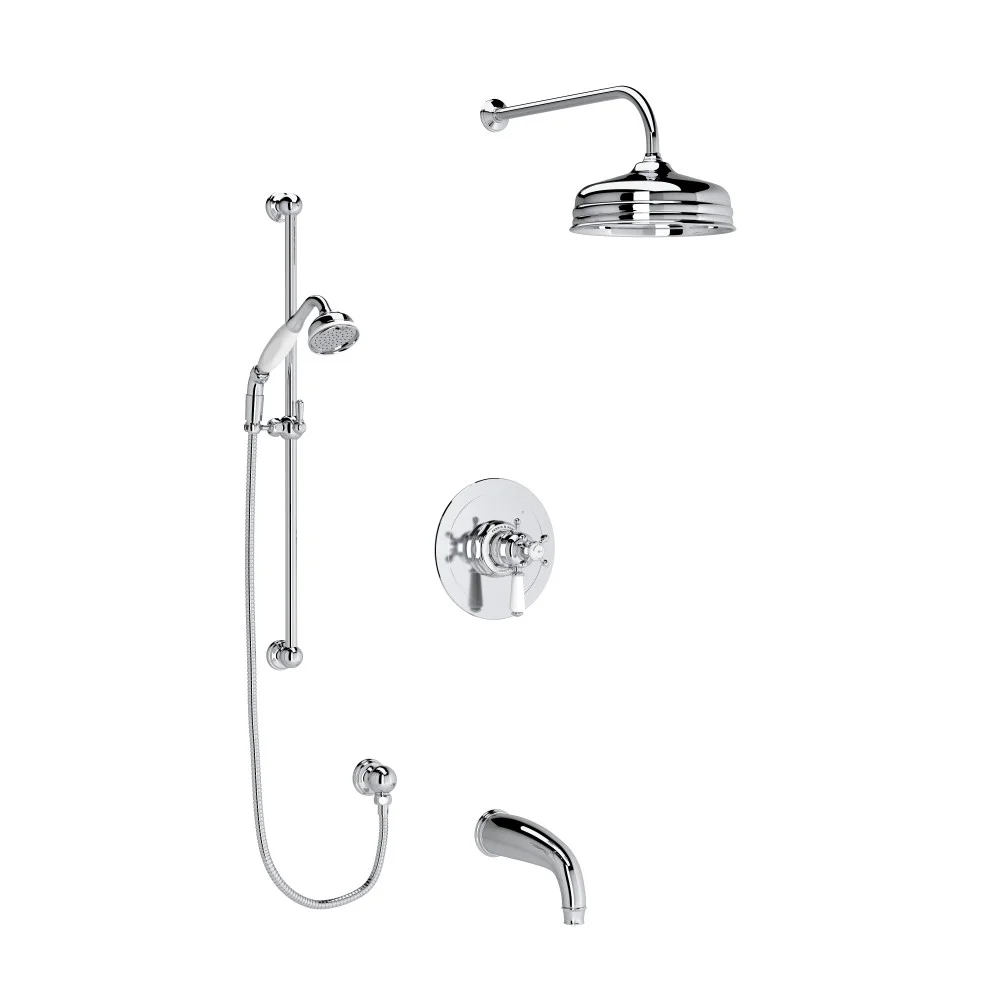 Perrin Rowe U.TKIT1345EW Edwardian Shower Kit - Bath Emporium