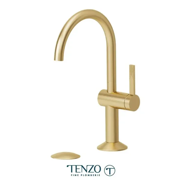 Tenzo PAL10-P Paloma Single Hole Lavatory Faucet With Drain - Bath Emporium